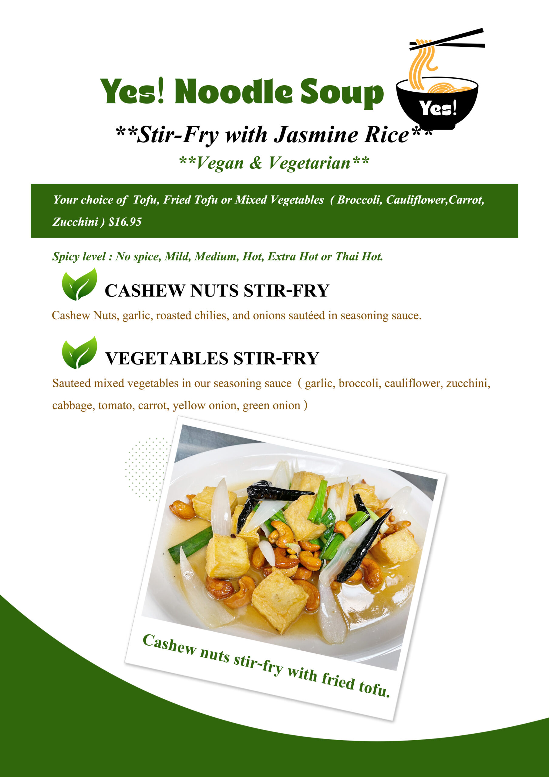 Menu - Yesnoodlesoup